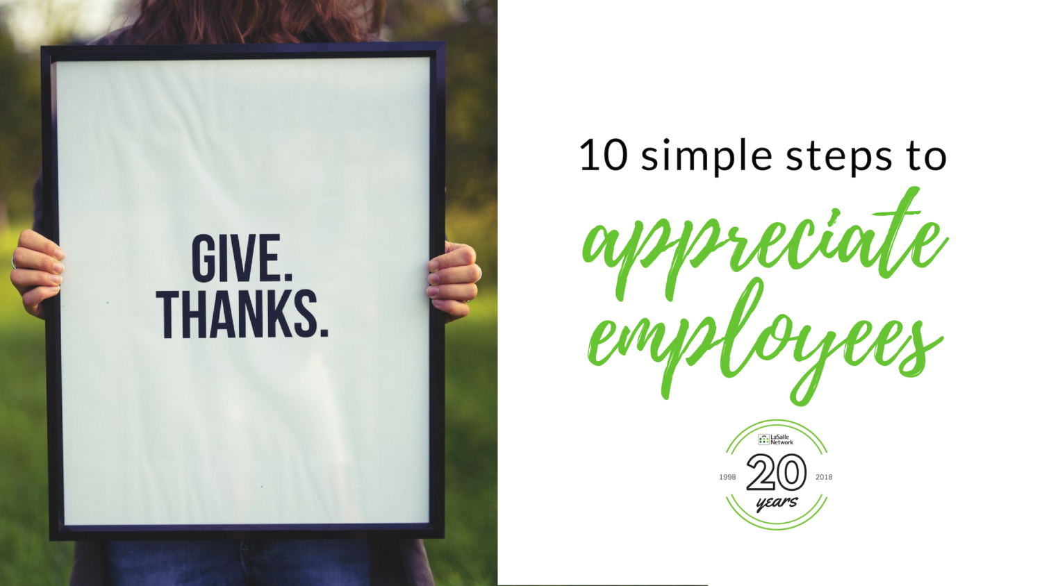 10 Simple Steps to Appreciate Employees - LaSalle Network