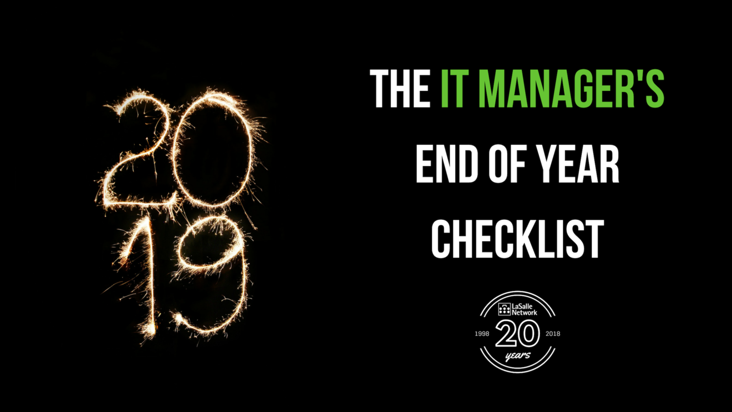 The IT Manager's End of Year Checklist